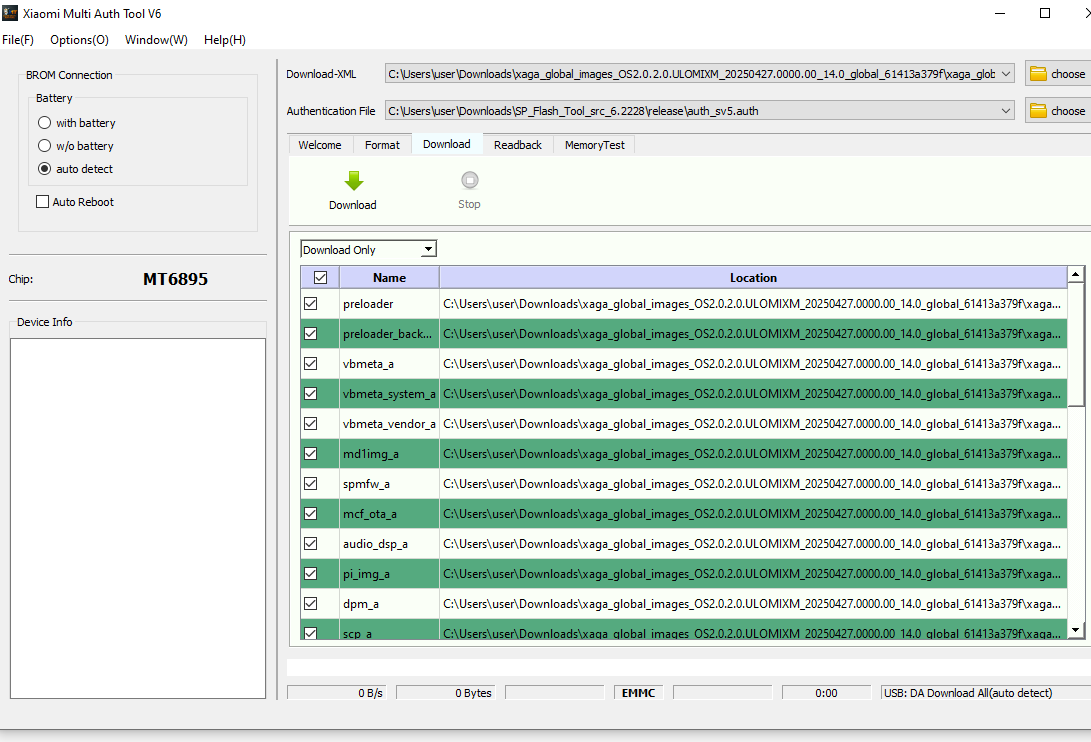 Download Tools - Xiaomi Multi Auth Tool